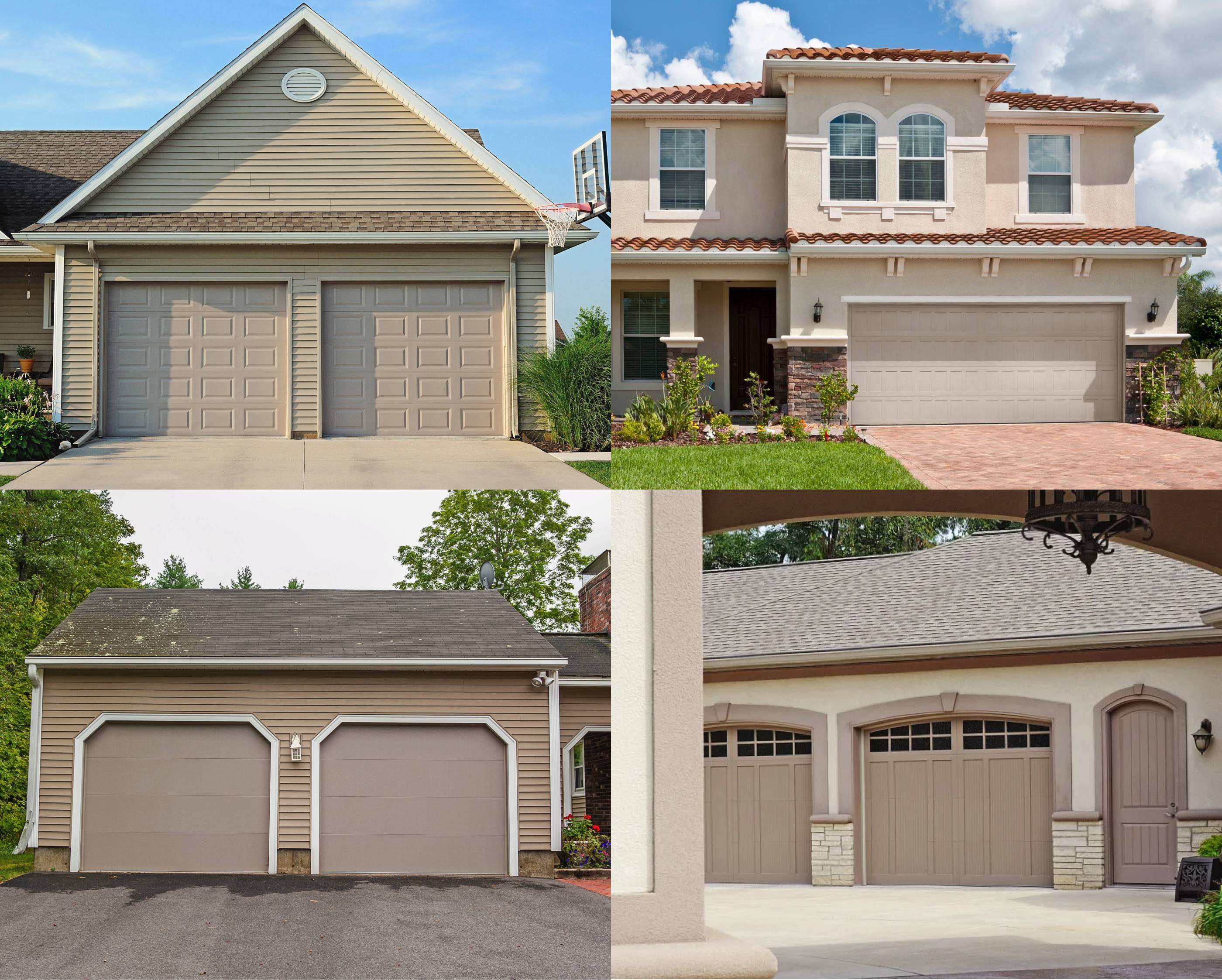 5 best garage door colors for beige houses